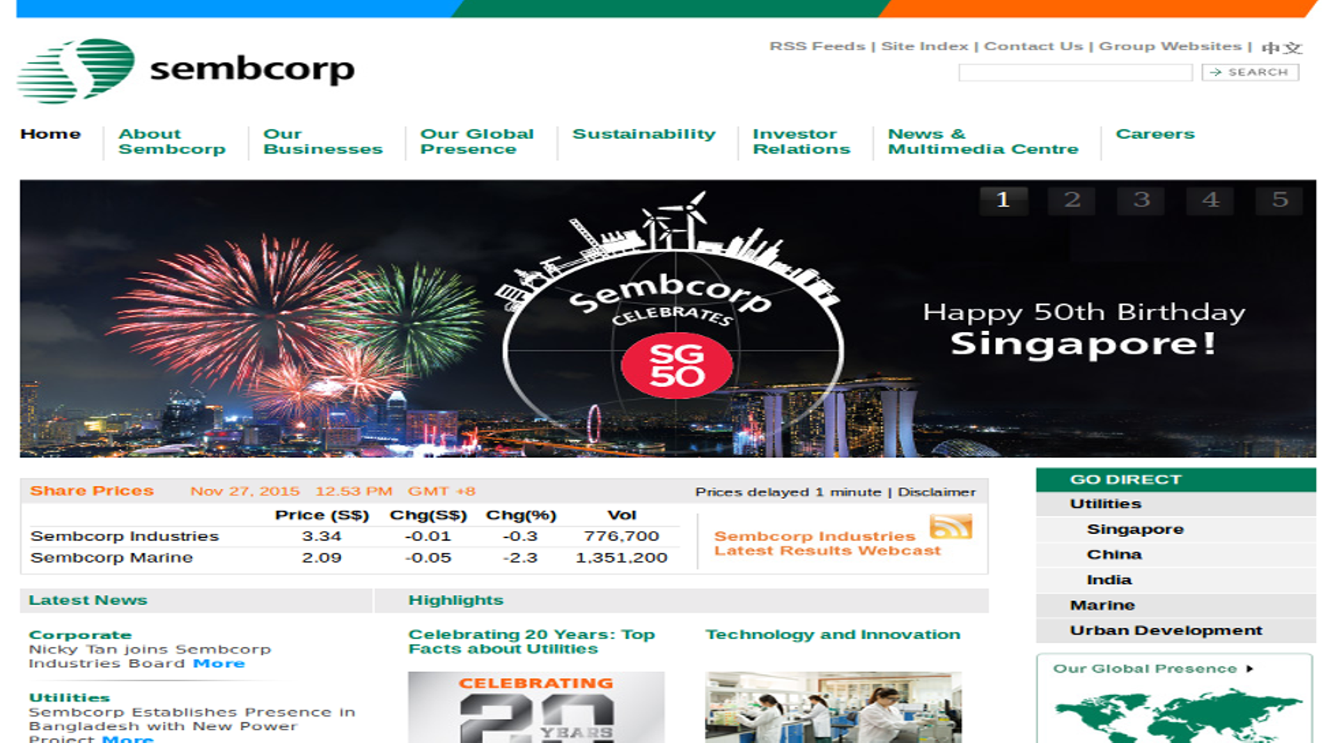 Singapore: Sembcorp divests 60% stake in SembAP, sells Jurong Island plant